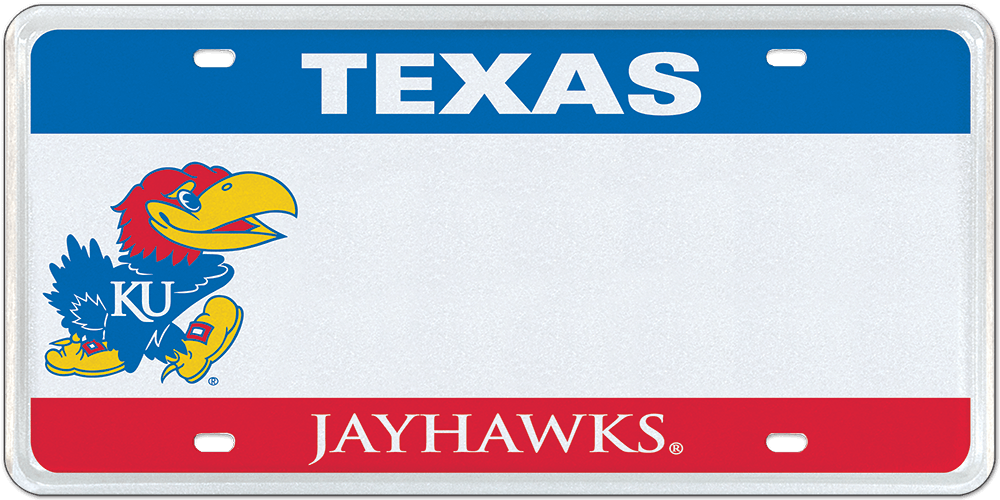 Jayhawk License Plates - Texas - KU Alumni
